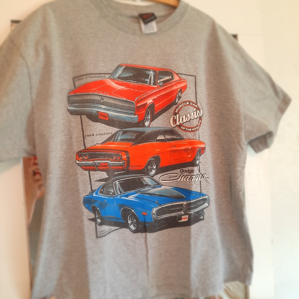 Dodge Muscle Car Dodge Charger Trio Graphic Shirt - Gem